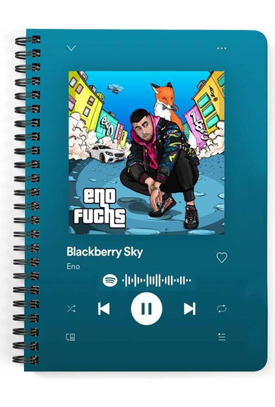 Hero Tasarım Blackberry Sky Eno Spotify Karekodlu Baskılı Ahşap Kapaklı Defter 15X20 cm DFT2867 Hero Tasarım Blackberry Sky Eno Spotify Karekodlu Baskılı Ahşap Kapaklı Defter 15X20 cm DFT2867