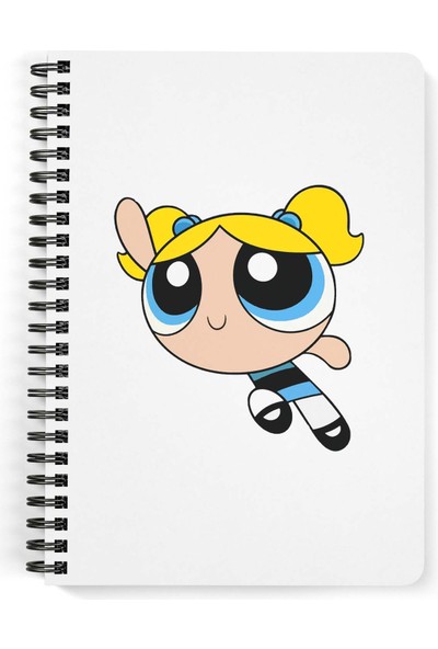 Powerpuff Girls Baskılı Ahşap Kapaklı Defter 15X20 cm DFT210