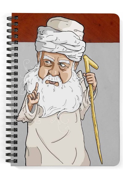 Hero Tasarım Leyla ile Mecnun Dede Baskılı Ahşap Kapaklı Defter 15X20 cm DFT2917 Hero Tasarım Leyla ile Mecnun Dede Baskılı Ahşap Kapaklı Defter 15X20 cm DFT2917