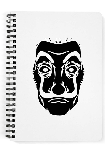 La Casa De Papel Baskılı Ahşap Kapaklı Defter 15X20 cm DFT6414 La Casa De Papel Baskılı Ahşap Kapaklı Defter 15X20 cm DFT6414