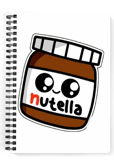 Nutella Baskılı Ahşap Kapaklı Defter 15X20 cm DFT2929 Nutella Baskılı Ahşap Kapaklı Defter 15X20 cm DFT2929