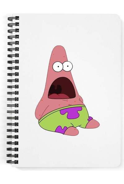 Hero Tasarım Sponge Bob Patrick Baskılı Ahşap Kapaklı Defter 15X20 cm DFT6672 Hero Tasarım Sponge Bob Patrick Baskılı Ahşap Kapaklı Defter 15X20 cm DFT6672