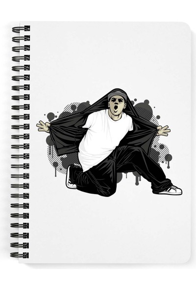 Hero Tasarım Cool Boy Baskılı Ahşap Kapaklı Defter 15X20 cm DFT1655