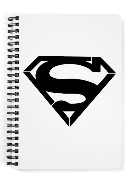 Superman Baskılı Ahşap Kapaklı Defter 15X20 cm DFT6440
