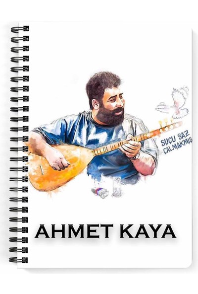 Hero Tasarım Ahmet Kaya Baskılı Ahşap Kapaklı Defter 15X20 cm DFT4055 Hero Tasarım Ahmet Kaya Baskılı Ahşap Kapaklı Defter 15X20 cm DFT4055