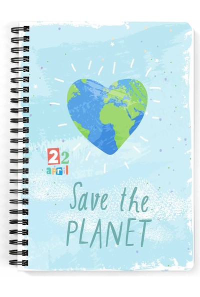 Hero Tasarım Save The Planet Baskılı Ahşap Kapaklı Defter 15X20 cm DFT5153 Hero Tasarım Save The Planet Baskılı Ahşap Kapaklı Defter 15X20 cm DFT5153