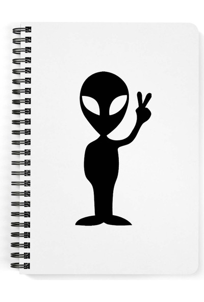 Uzaylı Baskılı Ahşap Kapaklı Defter 15X20 cm DFT6451 Uzaylı Baskılı Ahşap Kapaklı Defter 15X20 cm DFT6451