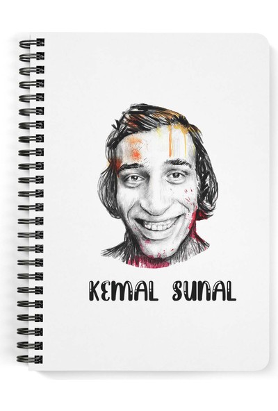 Kemal Sunal Baskılı Ahşap Kapaklı Defter 15X20 cm DFT154