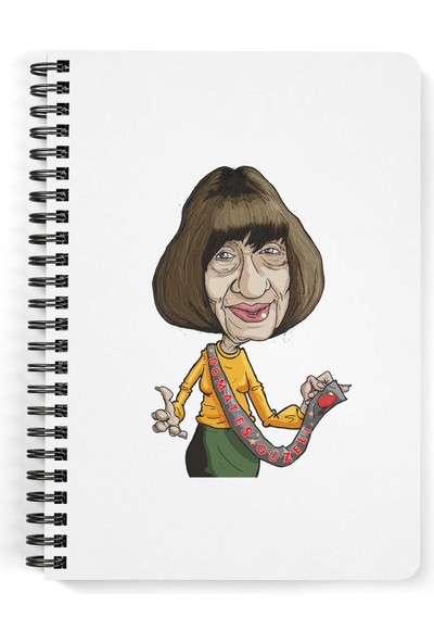 Domates Güzeli Baskılı Ahşap Kapaklı Defter 15X20 cm DFT160