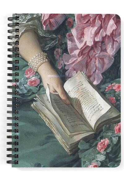 Roman Baskılı Ahşap Kapaklı Defter 15X20 cm DFT2398