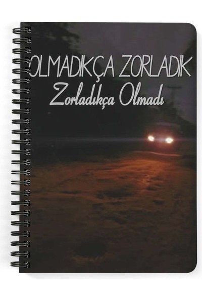 Hero Tasarım Zorladık Baskılı Ahşap Kapaklı Defter 15X20 cm DFT2462
