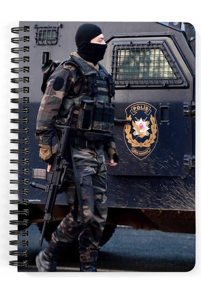 Polis Özel Harekat Baskılı Ahşap Kapaklı Defter 15X20 cm DFT3785 Polis Özel Harekat Baskılı Ahşap Kapaklı Defter 15X20 cm DFT3785