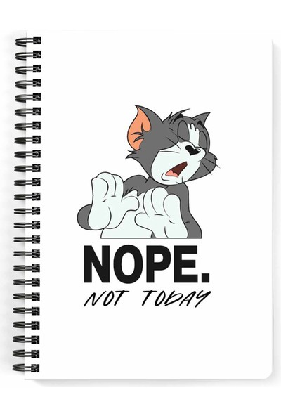 Tom ve Jerry Baskılı Ahşap Kapaklı Defter 15X20 cm DFT3414