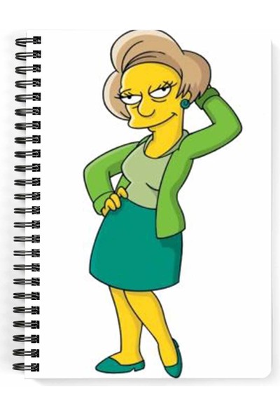 Simpsons Baskılı Ahşap Kapaklı Defter 15X20 cm DFT3838