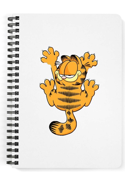 Hero Tasarım Garfield Baskılı Ahşap Kapaklı Defter 15X20 cm DFT6616