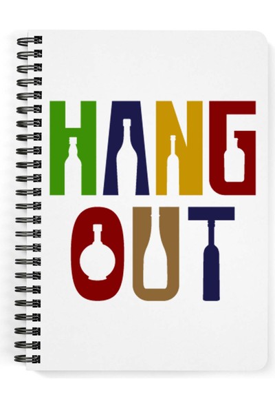 Hang Out Baskılı Ahşap Kapaklı Defter 15X20 cm DFT1310 Hang Out Baskılı Ahşap Kapaklı Defter 15X20 cm DFT1310