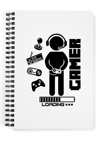 Hero Tasarım Gamer Baskılı Ahşap Kapaklı Defter 15X20 cm DFT6116