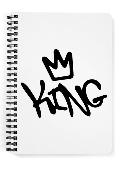 Hero Tasarım King Baskılı Ahşap Kapaklı Defter 15X20 cm DFT1695