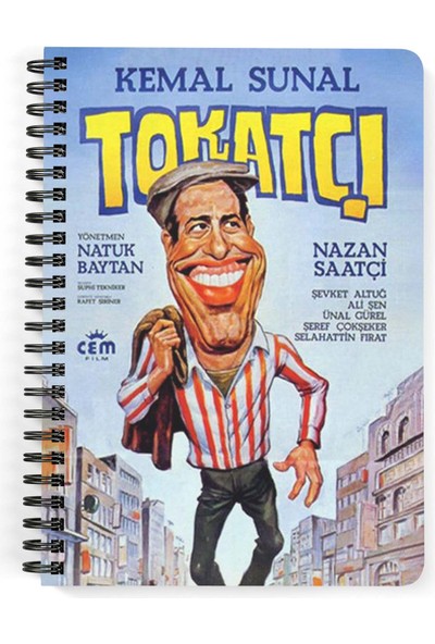 Tokatçı Kemal Sunal Baskılı Ahşap Kapaklı Defter 15X20 cm DFT2356 Tokatçı Kemal Sunal Baskılı Ahşap Kapaklı Defter 15X20 cm DFT2356