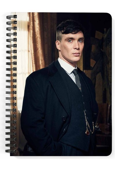 Thomas Shelby Baskılı Ahşap Kapaklı Defter 15X20 cm DFT3407 Thomas Shelby Baskılı Ahşap Kapaklı Defter 15X20 cm DFT3407