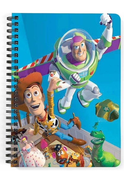 Hero Tasarım Oyuncak Hikayesi Baskılı Ahşap Kapaklı Defter 15X20 cm DFT3429