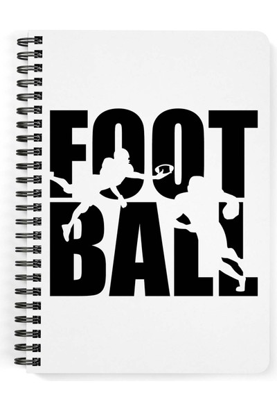 Football Baskılı Ahşap Kapaklı Defter 15X20 cm DFT2018