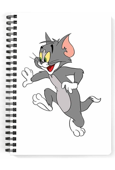 Hero Tasarım Tom ve Jerry Baskılı Ahşap Kapaklı Defter 15X20 cm DFT3415