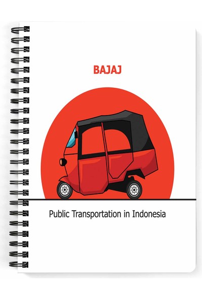 Bajaj Baskılı Ahşap Kapaklı Defter 15X20 cm DFT5033