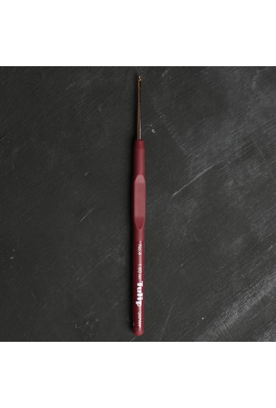 Tulip No:4 1,60 mm 14 cm Kahverengi Silikon Yumuşak Saplı Dantel Tığ - T-9ge Tulip No:4 1,60 mm 14 cm Kahverengi Silikon Yumuşak Saplı Dantel Tığ - T-9ge