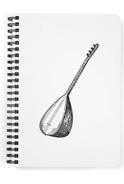 Hero Tasarım Saz Baskılı Ahşap Kapaklı Defter 15X20 cm DFT1433