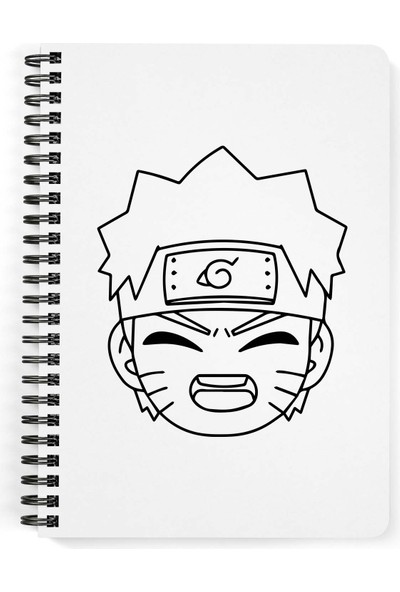 Hero Tasarım Naruto Baskılı Ahşap Kapaklı Defter 15X20 cm DFT5877