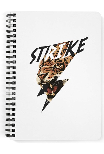 Kaplan Baskılı Ahşap Kapaklı Defter 15X20 cm DFT796