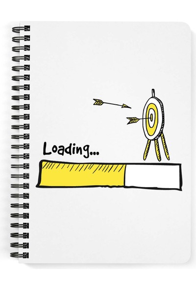 Okçuluk Baskılı Ahşap Kapaklı Defter 15X20 cm DFT2078