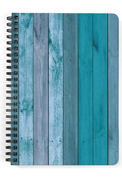 Çitler Baskılı Ahşap Kapaklı Defter 15X20 cm DFT2593