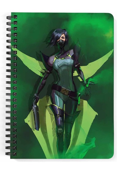 Hero Tasarım Viper Valorant Baskılı Ahşap Kapaklı Defter 15X20 cm DFT3309 Hero Tasarım Viper Valorant Baskılı Ahşap Kapaklı Defter 15X20 cm DFT3309