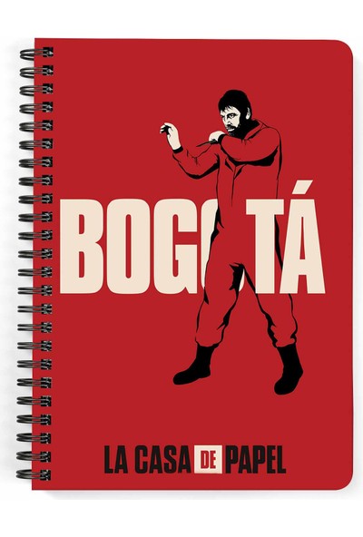 La Casa De Papel Botota Baskılı Ahşap Kapaklı Defter 15X20 cm DFT4813 La Casa De Papel Botota Baskılı Ahşap Kapaklı Defter 15X20 cm DFT4813