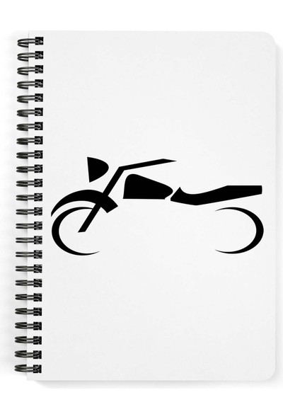 Hero Tasarım Motorcu Baskılı Ahşap Kapaklı Defter 15X20 cm DFT6326