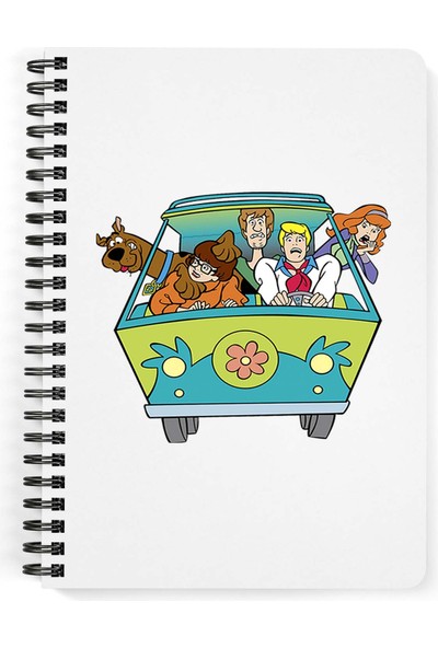 Hero Tasarım Scooby Doo Baskılı Ahşap Kapaklı Defter 15X20 cm DFT6208