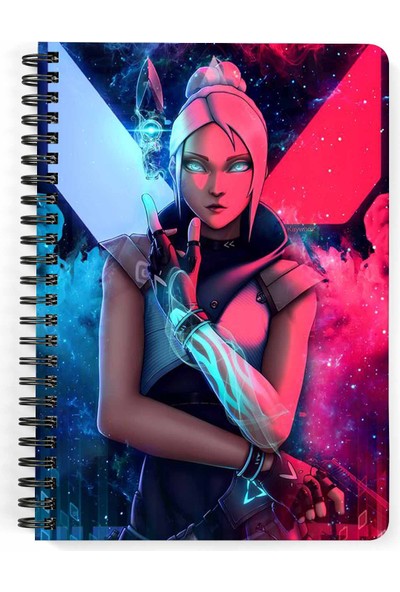 Hero Tasarım Valorant Baskılı Ahşap Kapaklı Defter 15X20 cm DFT3197