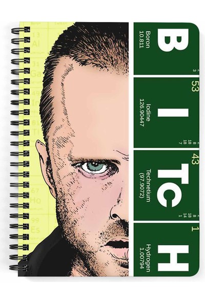 Hero Tasarım Breaking Bad Baskılı Ahşap Kapaklı Defter 15X20 cm DFT4300