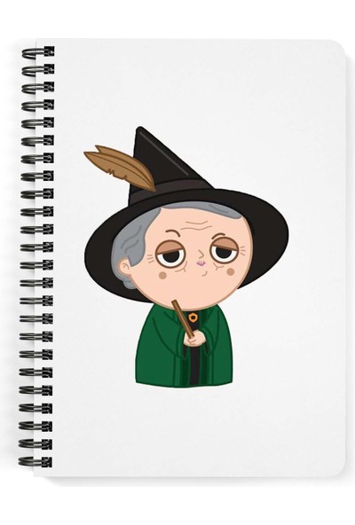 Harry Potter Baskılı Ahşap Kapaklı Defter 15X20 cm DFT6939