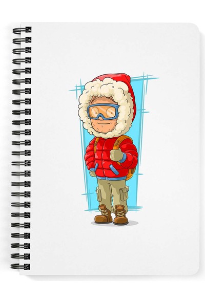 Soğukta Okula Giden Çocuk Baskılı Ahşap Kapaklı Defter 15X20 cm DFT1323 Soğukta Okula Giden Çocuk Baskılı Ahşap Kapaklı Defter 15X20 cm DFT1323