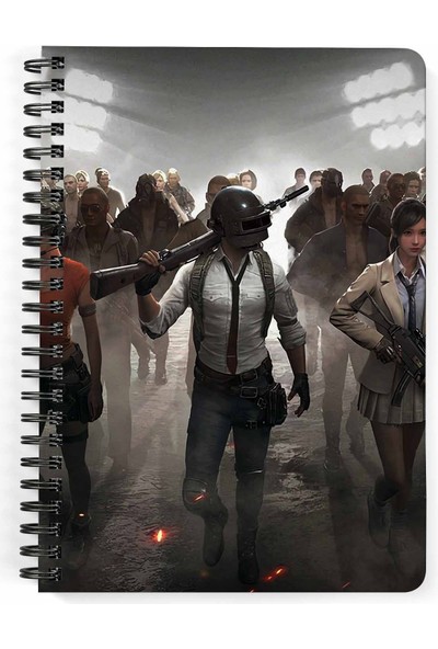 Pubg Baskılı Ahşap Kapaklı Defter 15X20 cm DFT3302