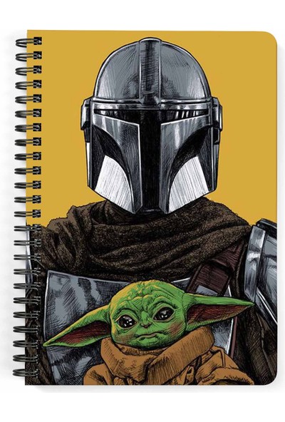 Star Wars Baskılı Ahşap Kapaklı Defter 15X20 cm DFT4319