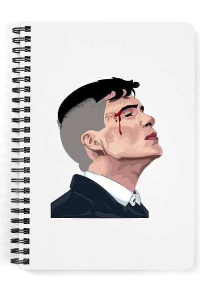 Hero Tasarım Peaky Blinders Baskılı Ahşap Kapaklı Defter 15X20 cm DFT6786