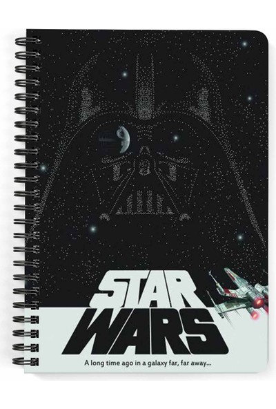 Star Wars Baskılı Ahşap Kapaklı Defter 15X20 cm DFT4325