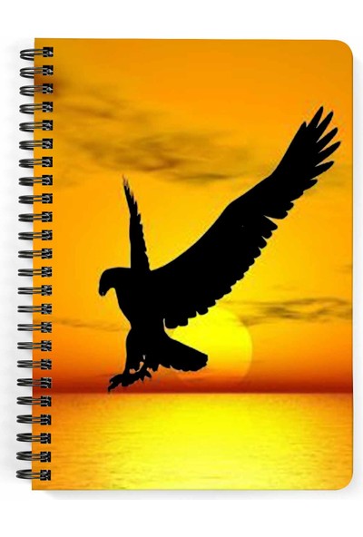 Şahin Baskılı Ahşap Kapaklı Defter 15X20 cm DFT3612