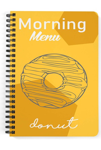 Hero Tasarım Morning Menu Baskılı Ahşap Kapaklı Defter 15X20 cm DFT666 Hero Tasarım Morning Menu Baskılı Ahşap Kapaklı Defter 15X20 cm DFT666