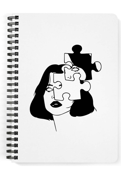 Hero Tasarım Yapboz Kadın Baskılı Ahşap Kapaklı Defter 15X20 cm DFT6902 Hero Tasarım Yapboz Kadın Baskılı Ahşap Kapaklı Defter 15X20 cm DFT6902