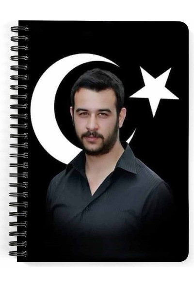 Fırat Yılmaz Çakıroğlu Baskılı Ahşap Kapaklı Defter 15X20 cm DFT5627